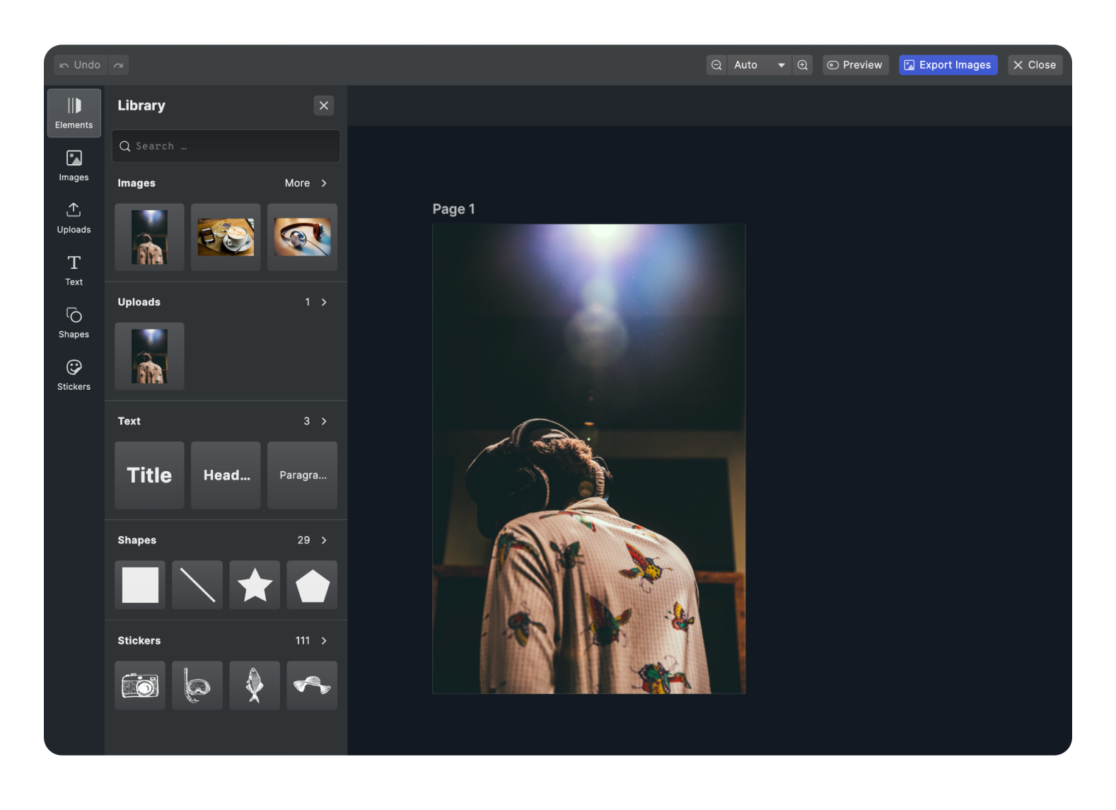 Powerful in-app editor
